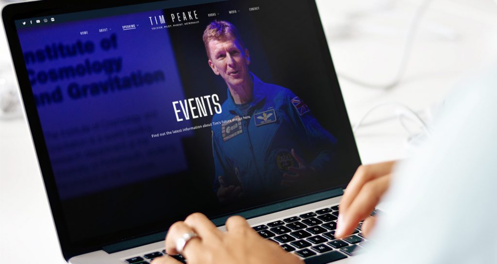 Tim Peake | Case Study | Website Development Project